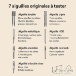 Tout savoir sur les aiguilles de machine à coudre : types